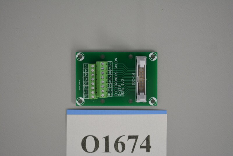 Tepla IDC16 2x8 Header Breakout Board | Terminal Block Module