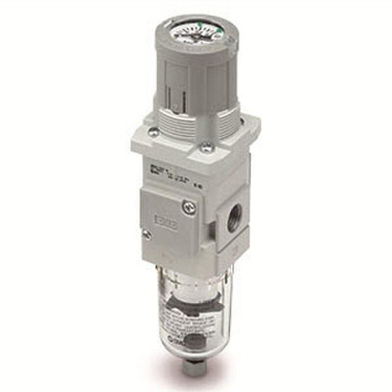 SMC AWG Series Filter Regulator with Gauge | New Modular F.R.L.