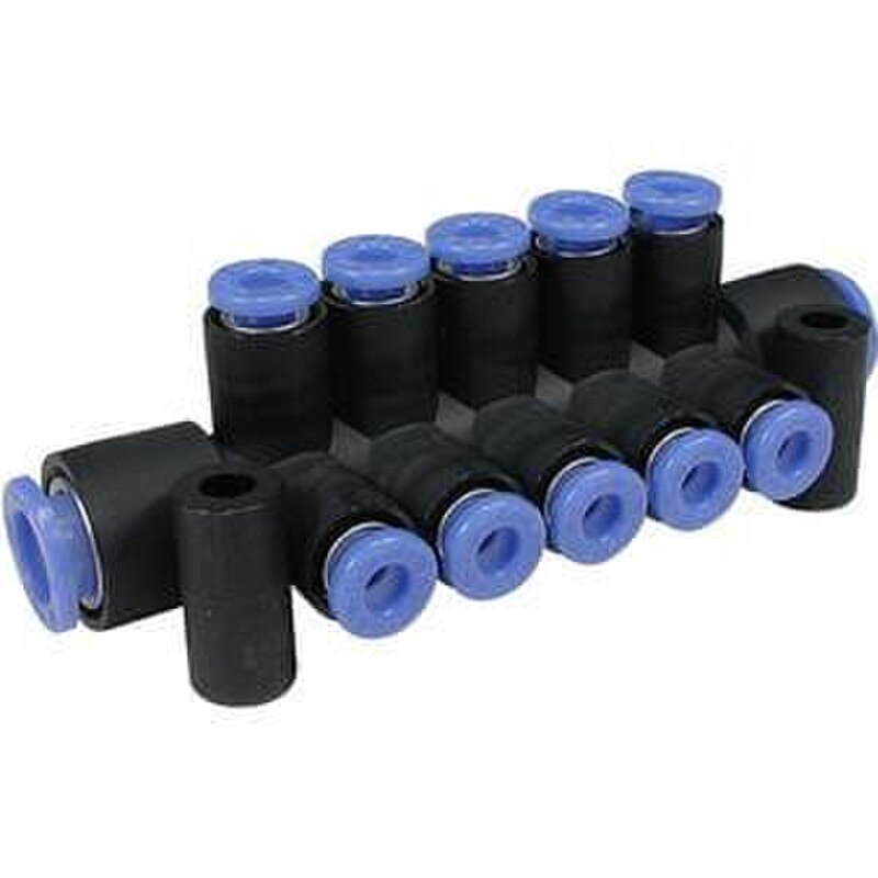 SMC KM Series One-touch Fittings Manifold | Compact Piping Solution