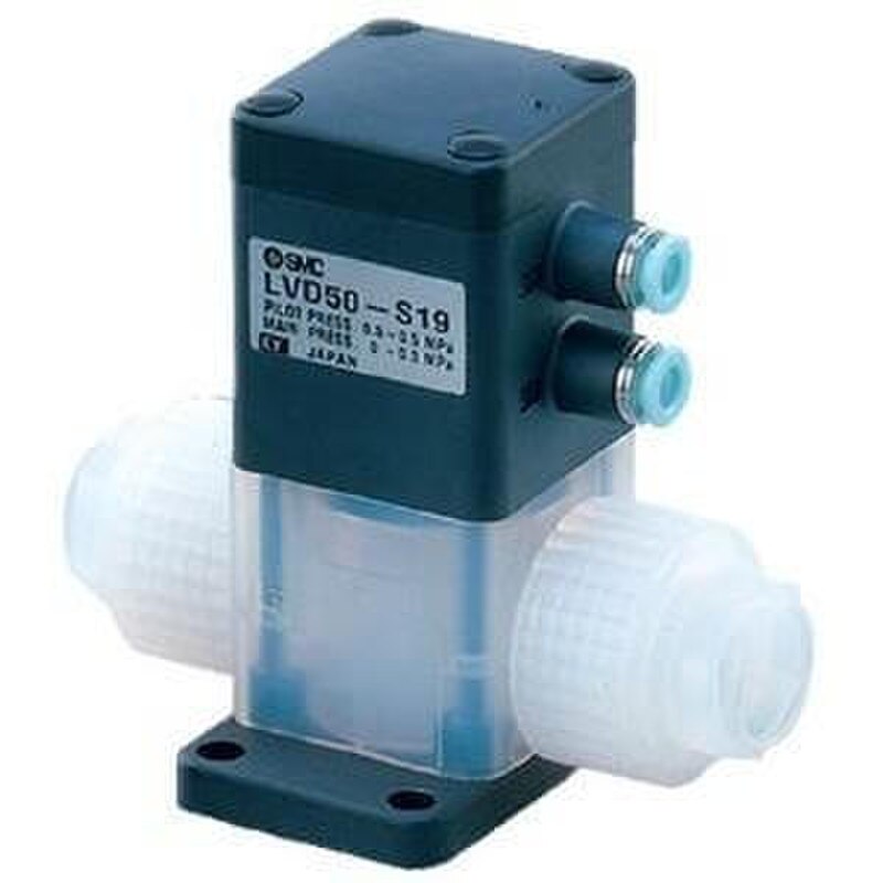 SMC LVD Series Compact Chemical Liquid Valve | High Purity