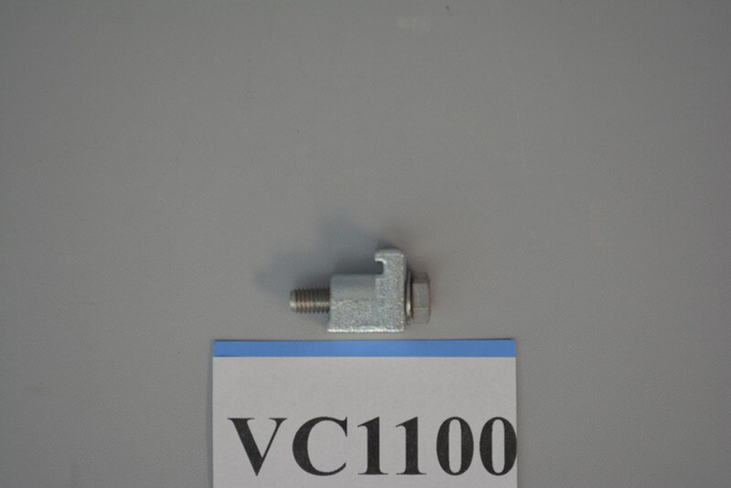 ISO63-100 Single Claw Clamp M8/S | Steel+Zn | Vacuum Components